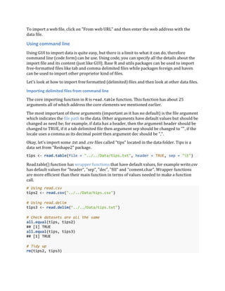 SessionFive_ImportingandExportingData | PDF