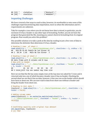 SessionFive_ImportingandExportingData | PDF