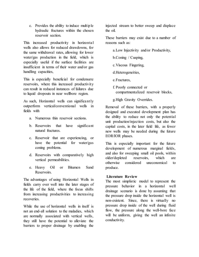 Horizontal_Well_IPR_Estimations | DOCX | Geology | Science