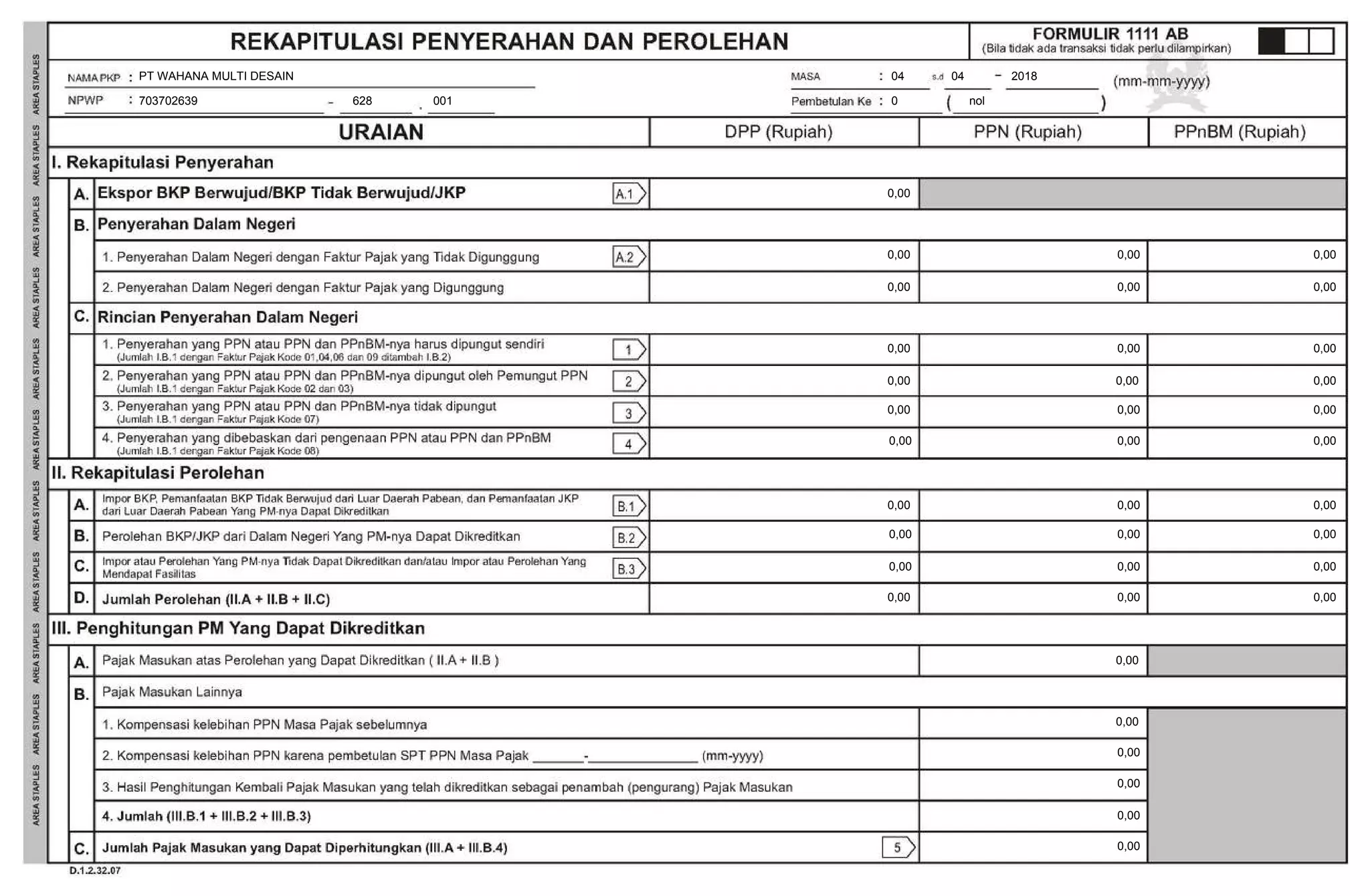 contoh pajak | PDF