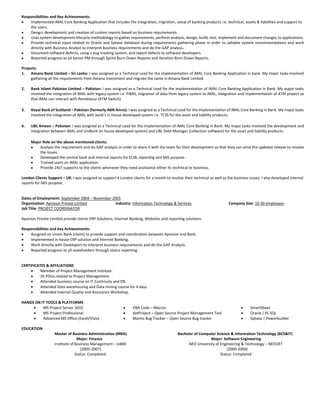 Shahzad Zaveri CV | PDF | Business Administration | Business