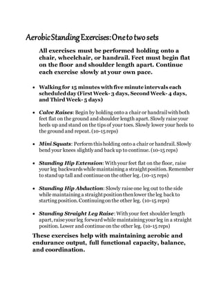 Intern Home Exercise Program | PDF