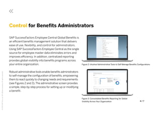 SAP SuccessFactors Global Benefits | PDF