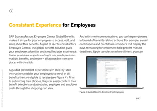 SAP SuccessFactors Global Benefits | PDF