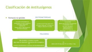 ANTITUSIGENOS, expectorantes y mucoliticos | PPTX