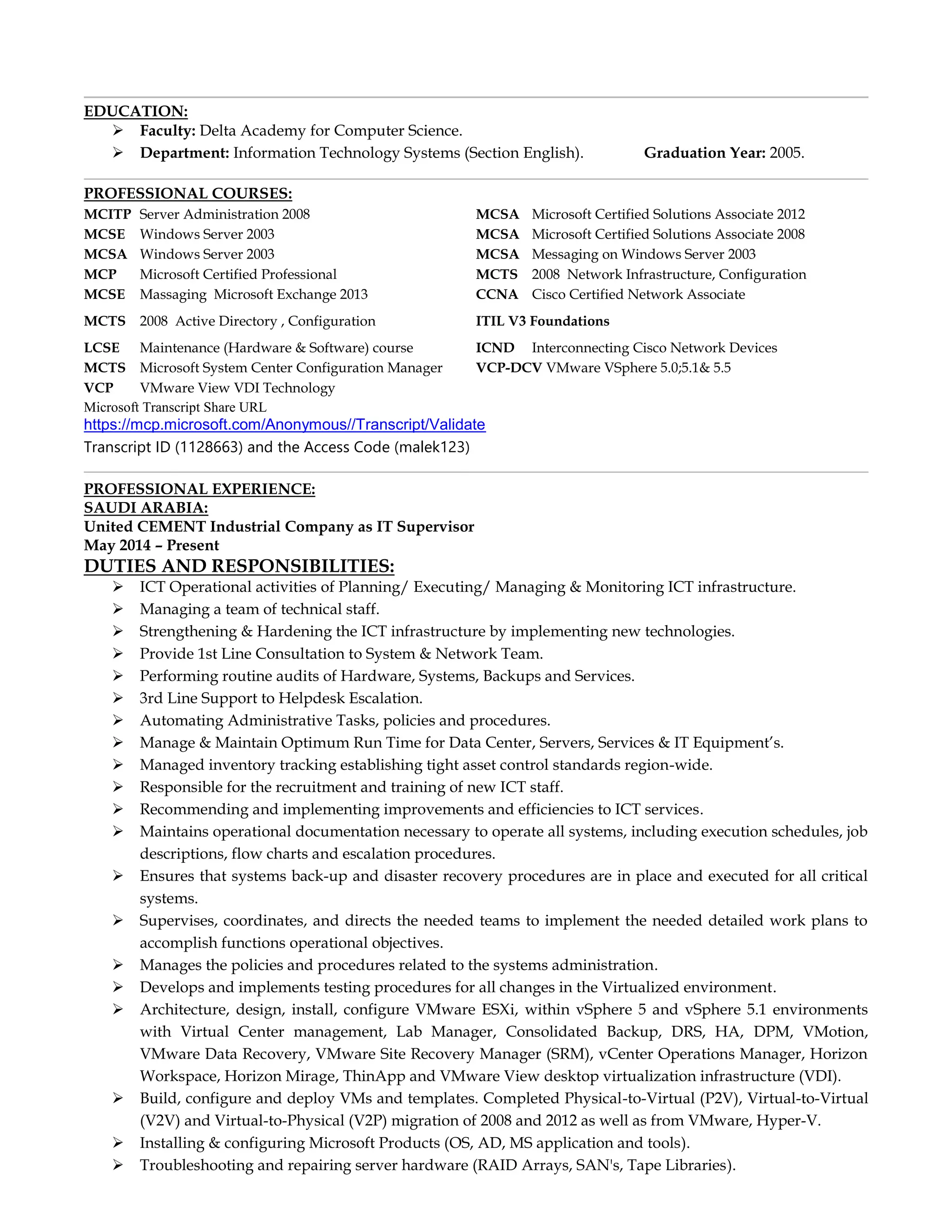 Malek Khalifa CV | PDF