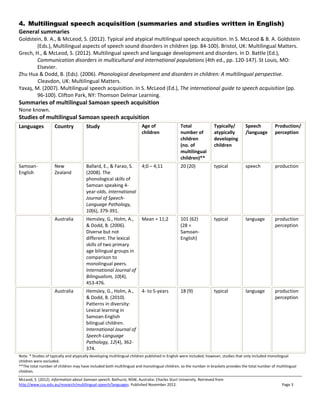 Samoan-information | PDF