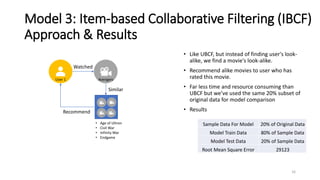 Movie Recommendation System - MovieLens Dataset | PPTX