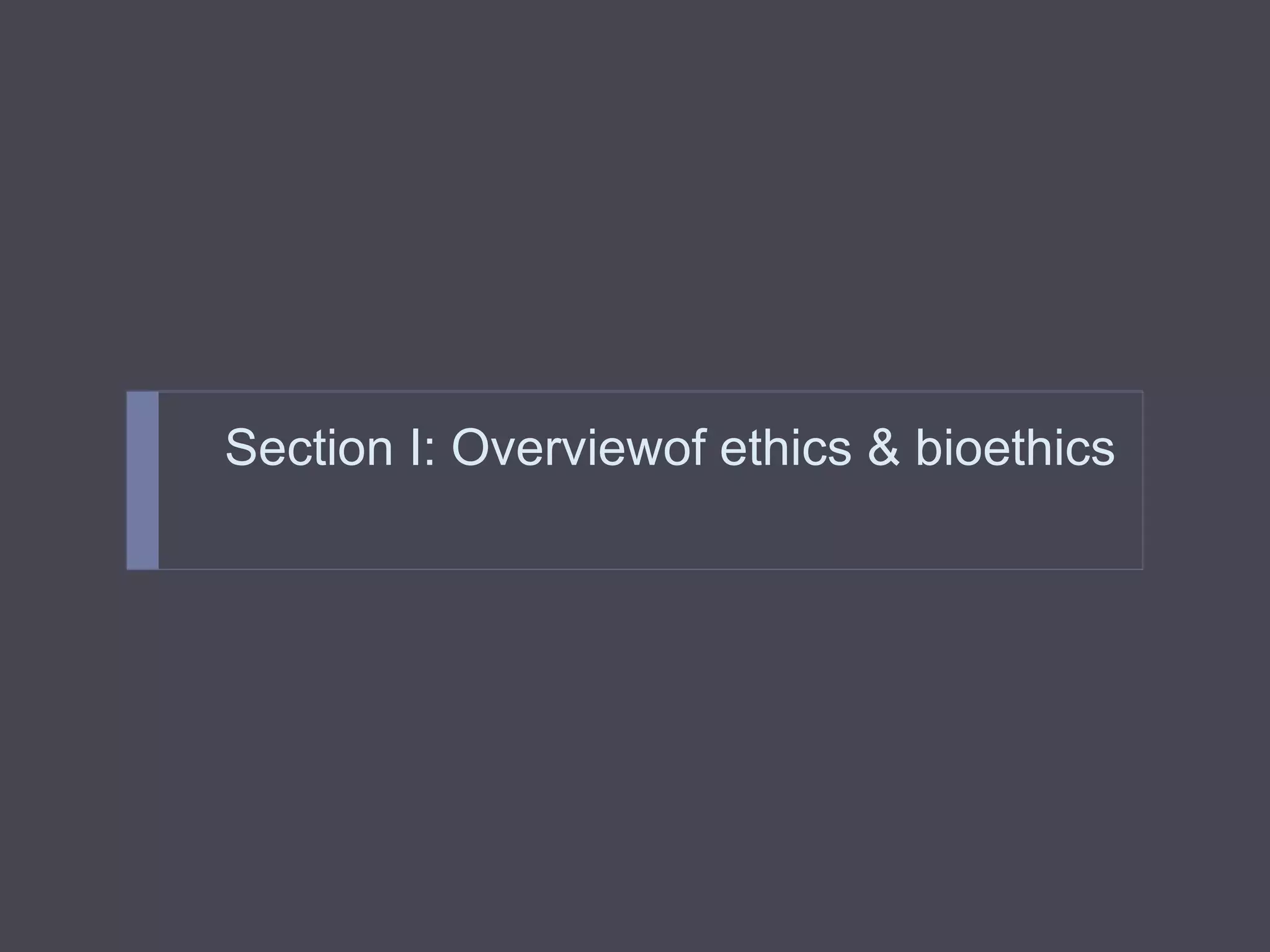 Introduction To Medical Ethics (University of Tabuk) | PPT
