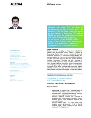 AECOM BAH-Madhava.Kulal.P | PDF