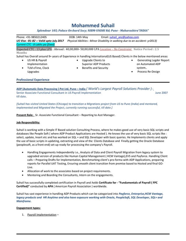 Mohammed Suhail - Profile_3 | PDF