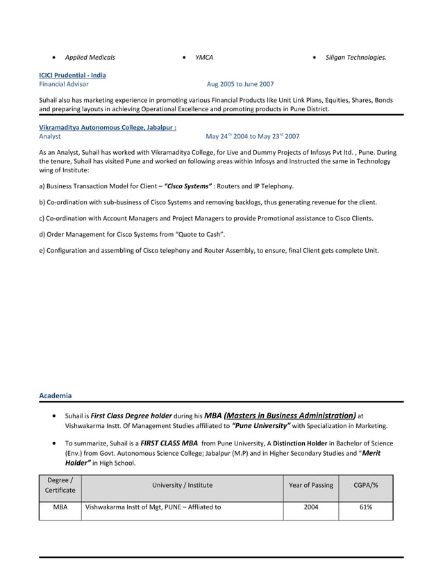 Mohammed Suhail - Profile_3 | PDF