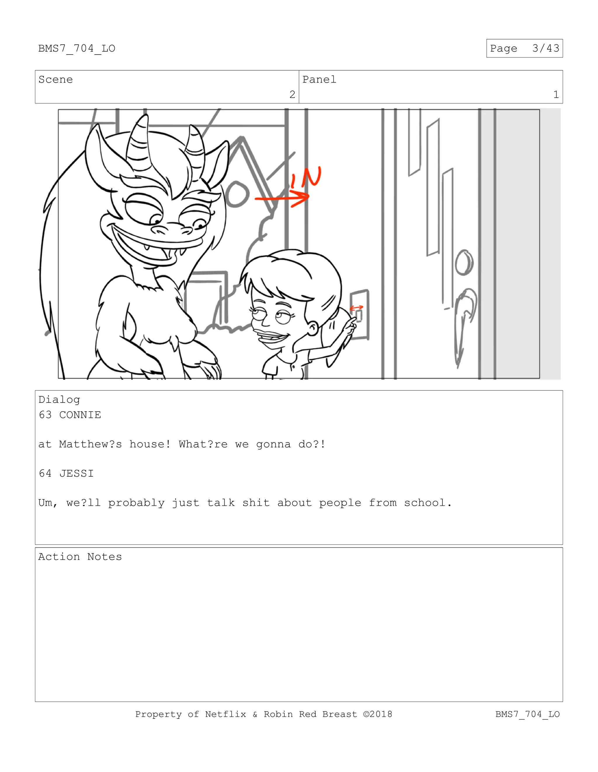 Big Mouth Season 7 Layout Storyboards by Morgan Pabst | PDF