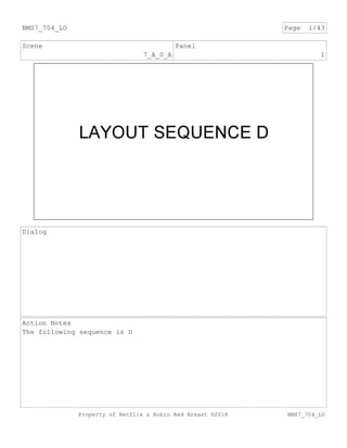 Big Mouth Season 7 Layout Storyboards by Morgan Pabst | PDF