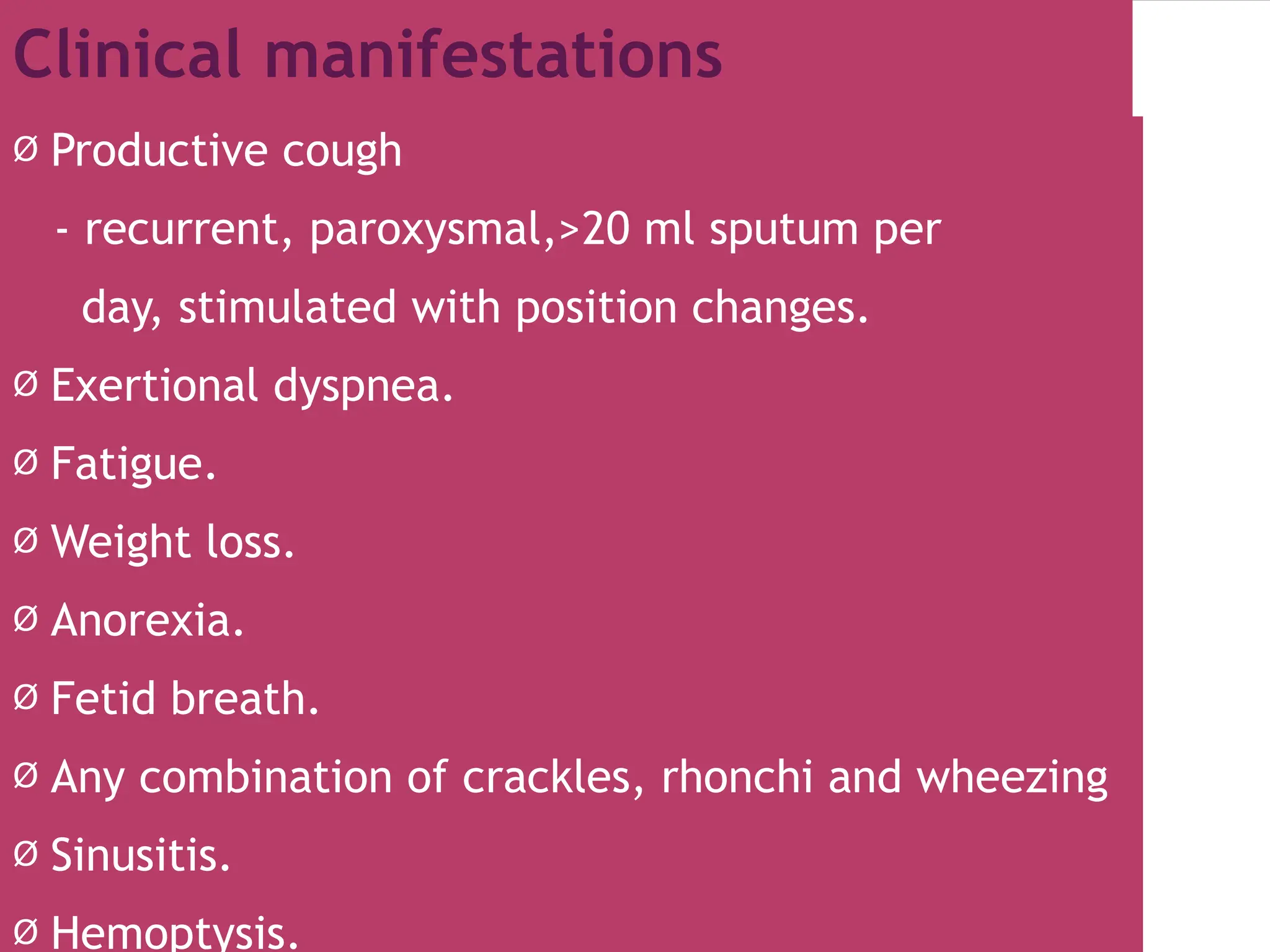 BRONCHIECTASIS and their causes, symptoms | PDF | Lung and Respiratory ...