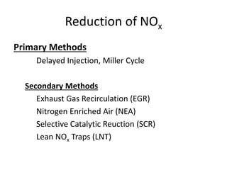 The Reduction of Pollutants from Diesel Engines (1) | PPT