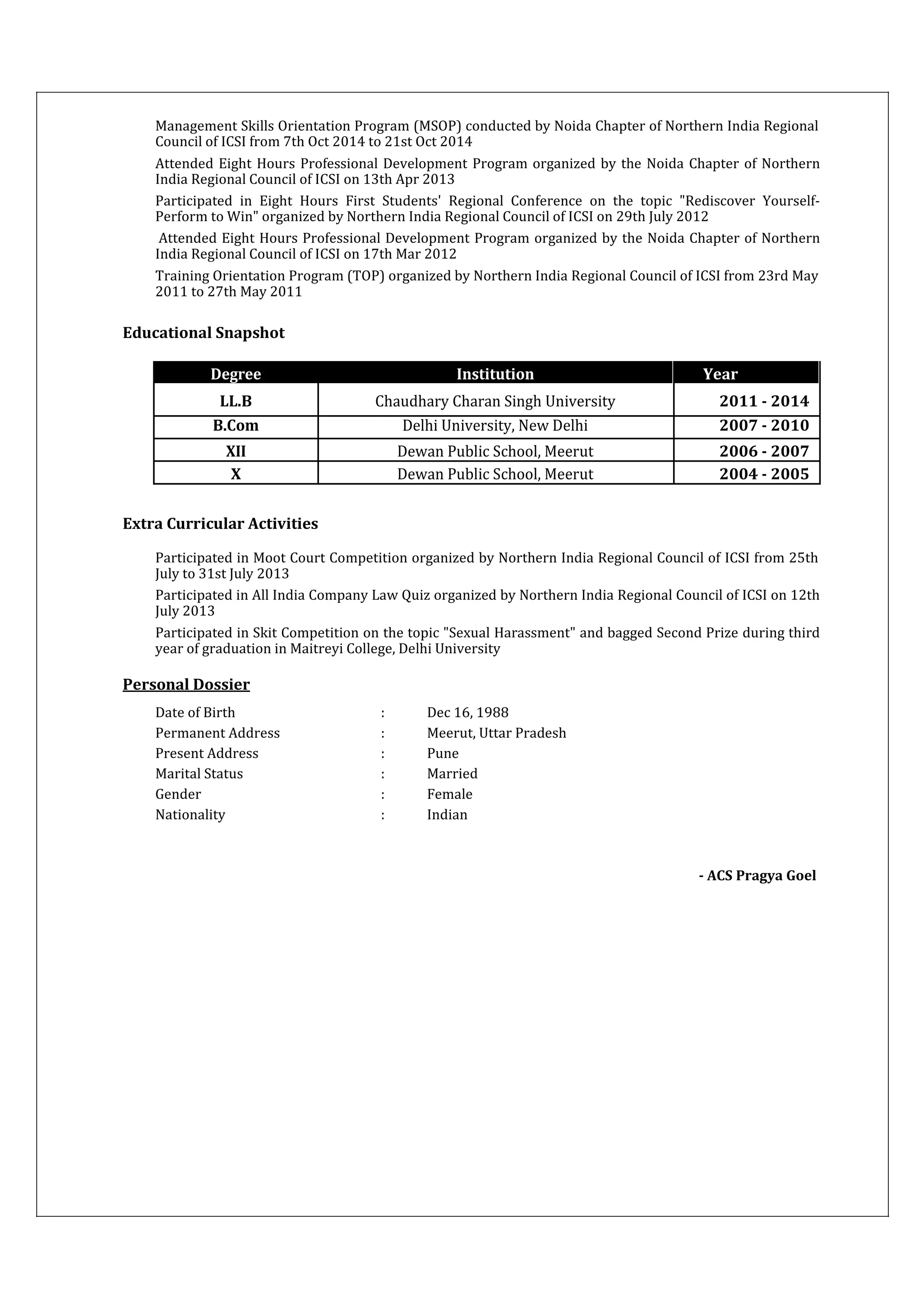Pragya Goel_Resume | PDF