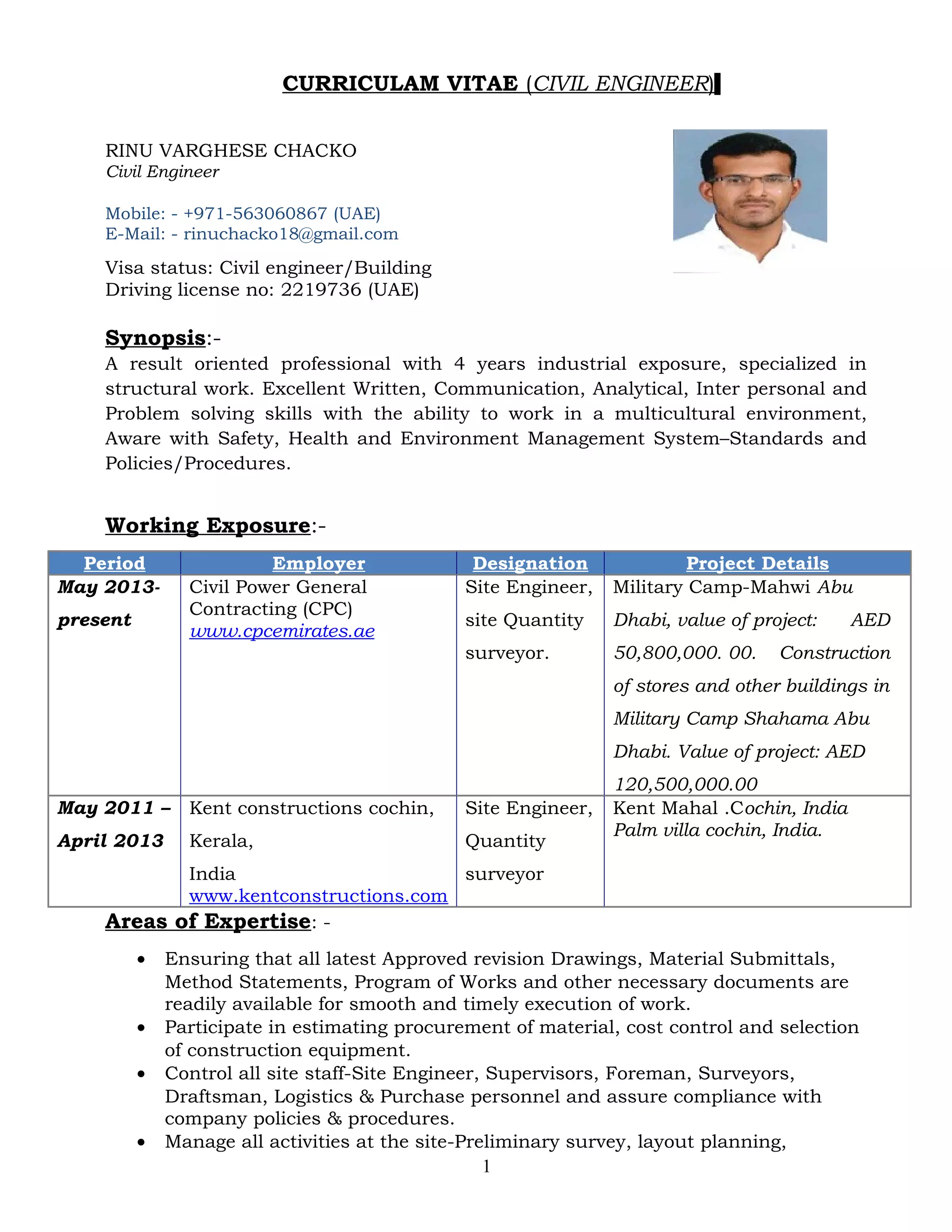 civil engineer Cv | DOC
