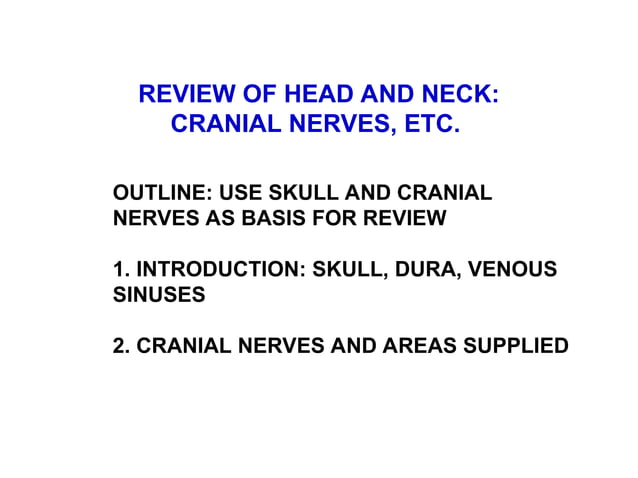 head & neck cranial nerves - anatomy.ppt