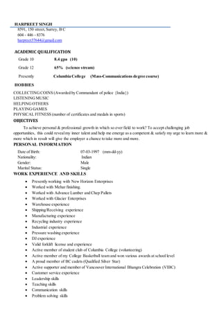 Resume | PDF