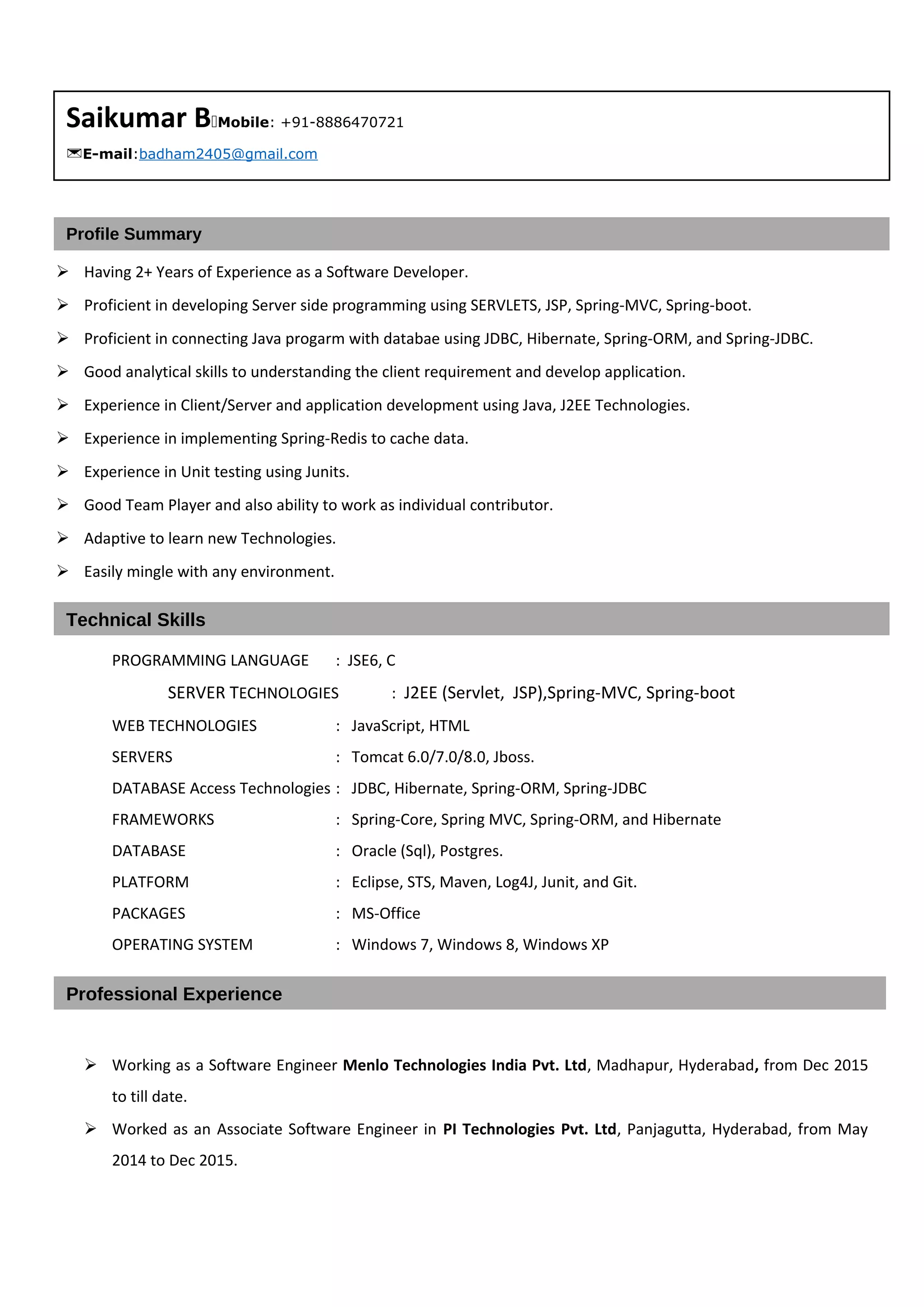 Sai_Resume | PDF