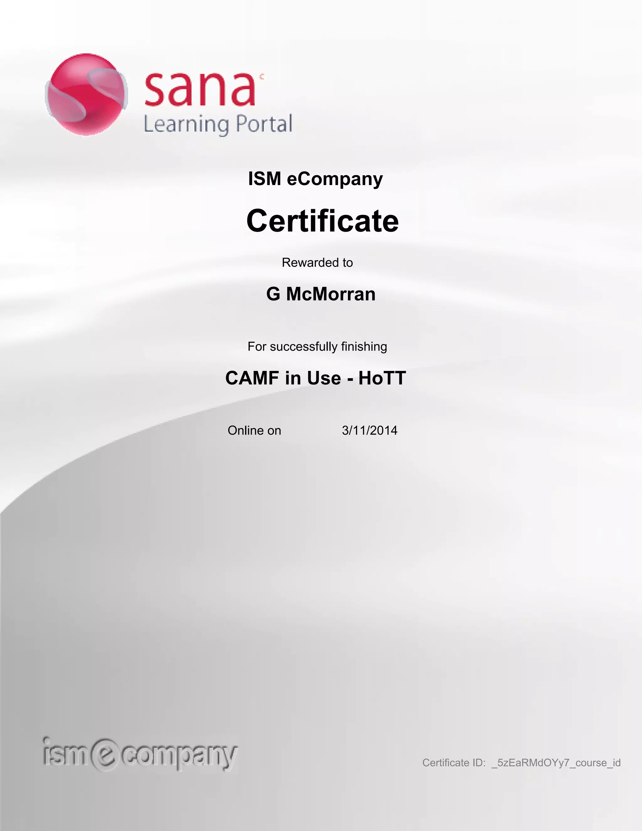 CAMF in Use - HoTT | PDF