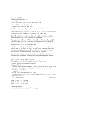 Town and Country Planning in the UK 15th ed Edition Barry Cullingworth ...