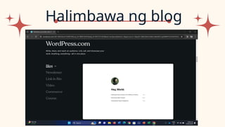706971906-BlogVlog-Kahulugan-Pinagmulan-ng-BlogVlog.pptx