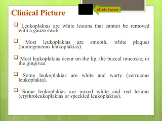 Oral Leukoplakia Pathophysiology-Clinical Picture-Causes-Surgical Care ...