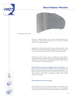 PATT-FiltrationInfopack2004 | PDF