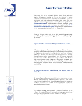 PATT-FiltrationInfopack2004 | PDF