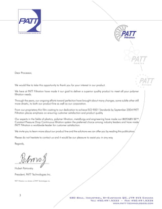 PATT-FiltrationInfopack2004 | PDF | Chemistry | Science