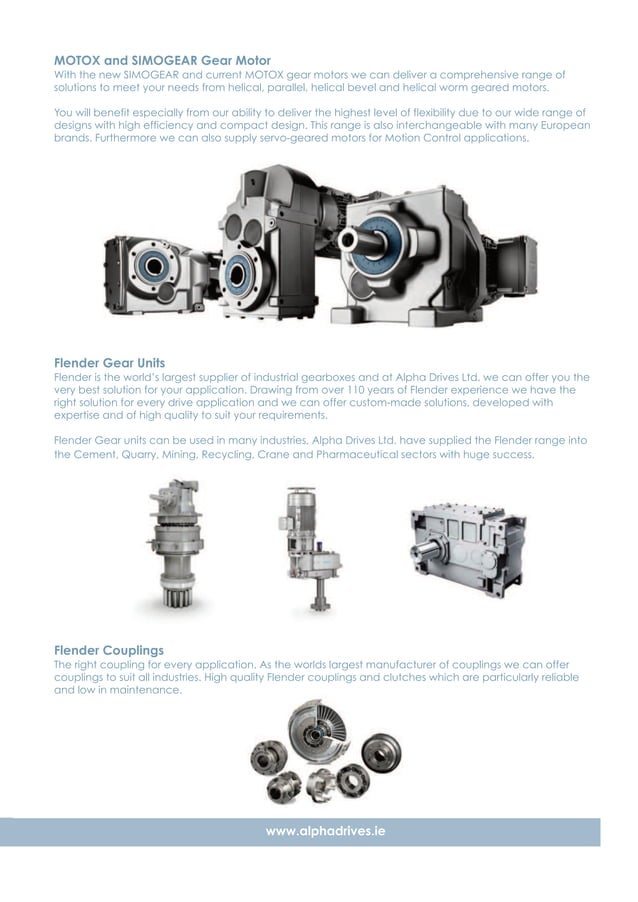 Alpha Drives brochure 2014 | PDF