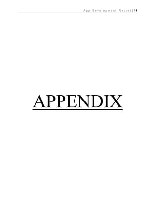 FINAL APP DEVELOPMENT REPORT -DONE | DOCX