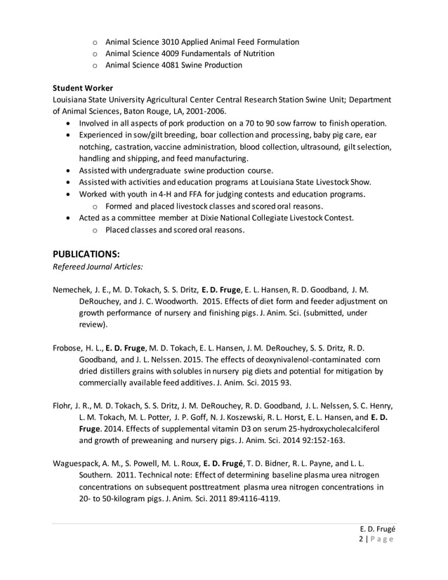 FRUGE CV | PDF