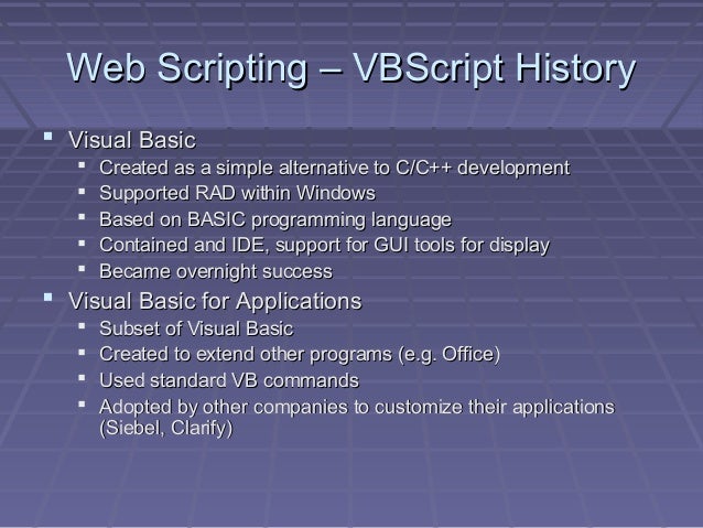 Vb Script