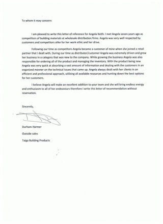 Angela Keith reference letter from Durham Harmer - Oct 2015 | PDF