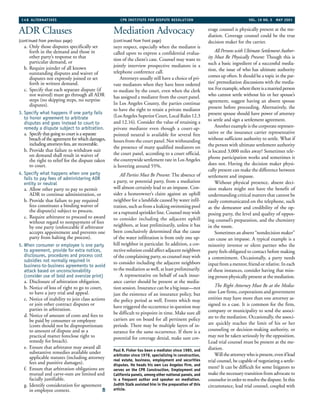 ADR Drafting Check List Article