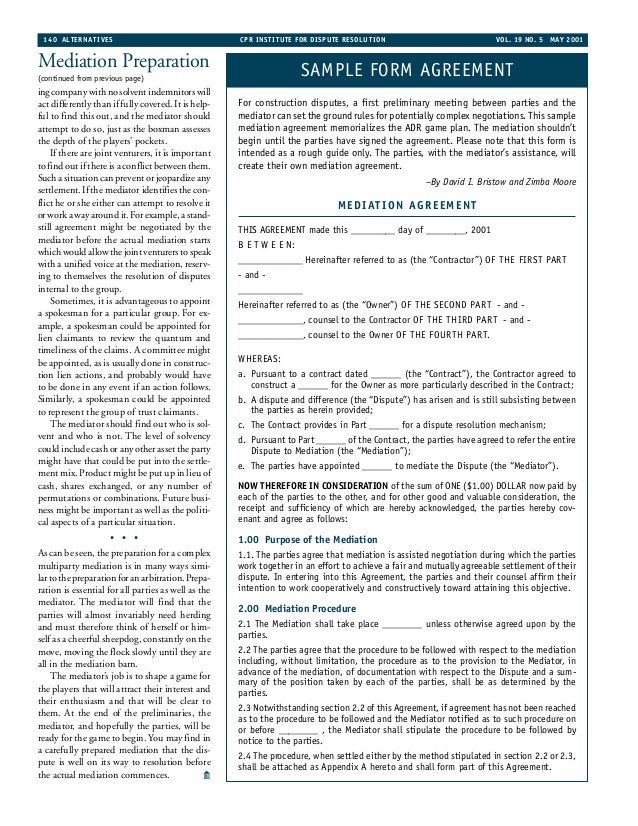 ADR Drafting Check List Article