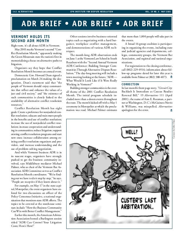 ADR Drafting Check List Article