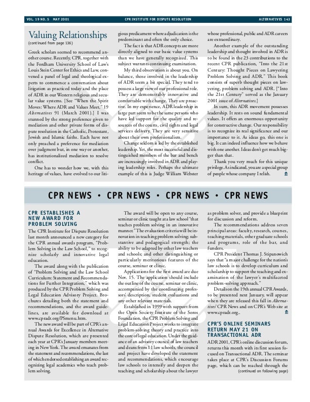 ADR Drafting Check List Article