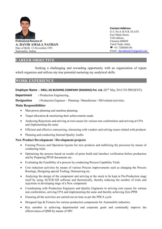 PROFESSIONAL RESUME with image | PDF