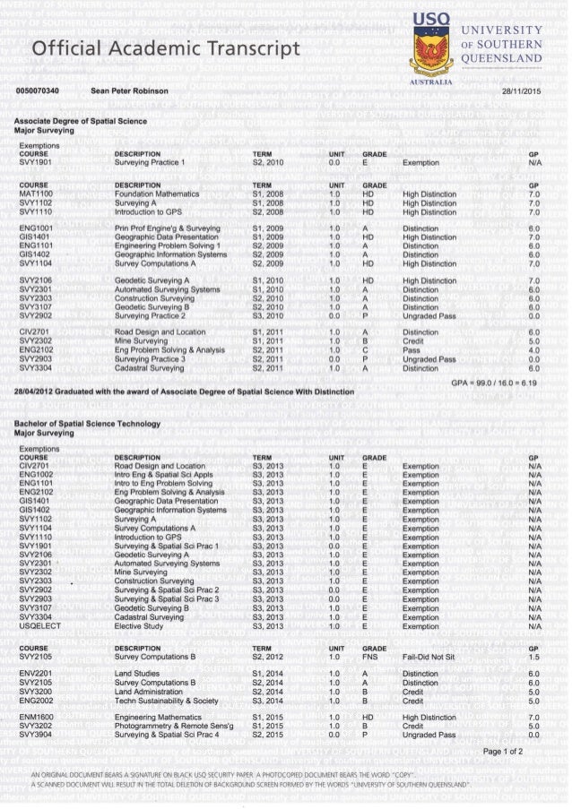BSST Official Transcript Sean