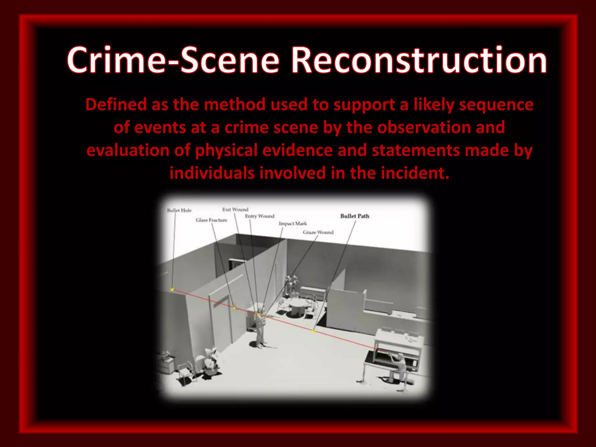 Crime Scene Reconstruction. | PPTX