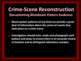 Crime Scene Reconstruction. | PPTX