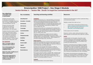 Emancipation_1838_Introduction-Education-Pack-Guidance-Notes_17pgs | PDF