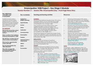 Emancipation_1838_Introduction-Education-Pack-Guidance-Notes_17pgs | PDF