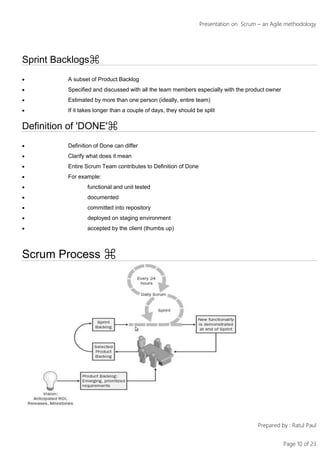 Scrum_Presentation_Ratul | PDF