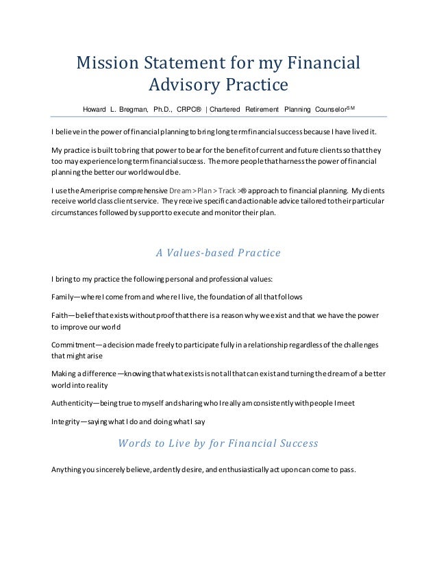 Mission Statement For My Financial Advisory Practice Approved By ACMR mission-statement-for-my-financial-advisory-practice-approved-by-acmr
