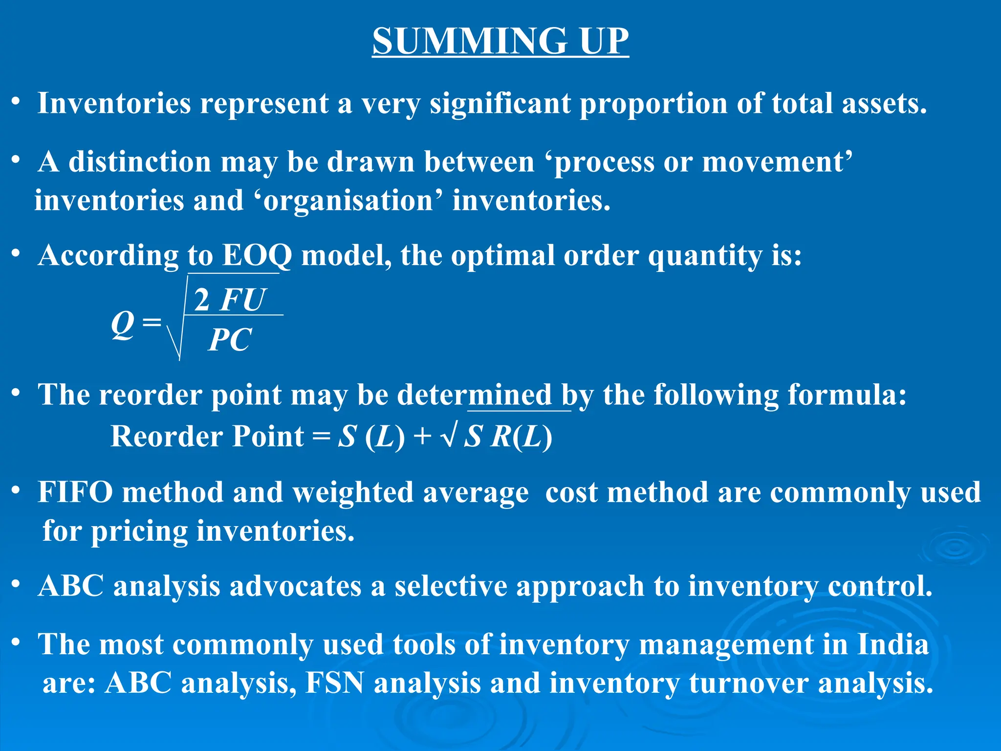 Inventory Management lecture on Amity .ppt